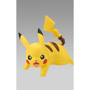 Model Kit - Pikachu (Battle Pose) - Pokemon - Quick Model Kit - Bandai ...